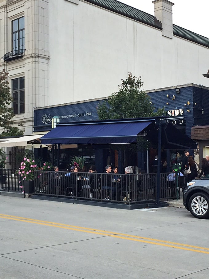 Streetside Seafood's vibrant blue fa&ccedil;ade brightens Birmingham's streetscape. Small space, big flavors waiting to be discovered!