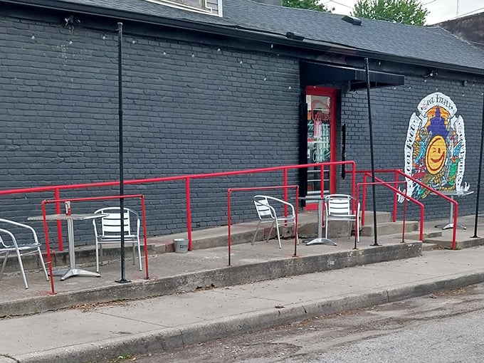 Pull up a chair at The Good Spot's outdoor seating area &ndash; where great conversations happen over even better tenderloins.