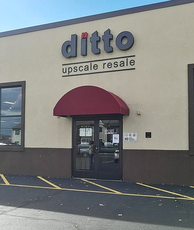 Sometimes the most elegant treasures hide behind the simplest storefronts &ndash; like this resale gem.