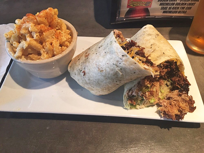 Part burrito, part barbecue miracle &ndash; this brisket wrap with mac and cheese is what happens when comfort foods have a delicious love child.