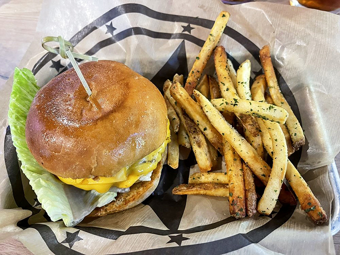 The House Burger doesn't need special effects to impress&mdash;just quality local beef, melty cheese, and fries that deserve their own spotlight.