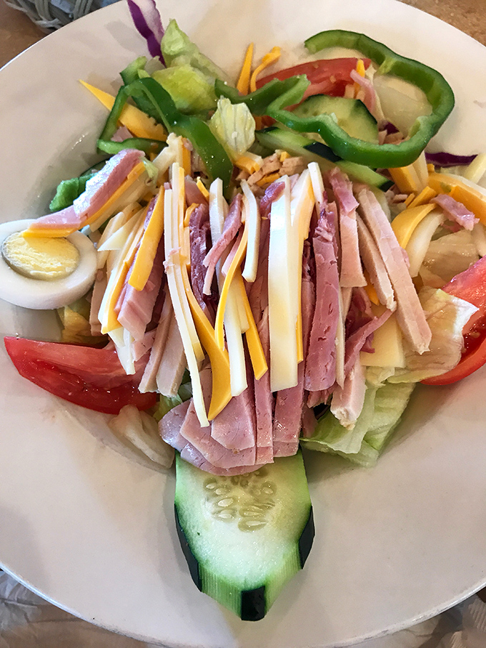 A chef's salad that actually deserves the title, where every ingredient gets its moment in the spotlight.