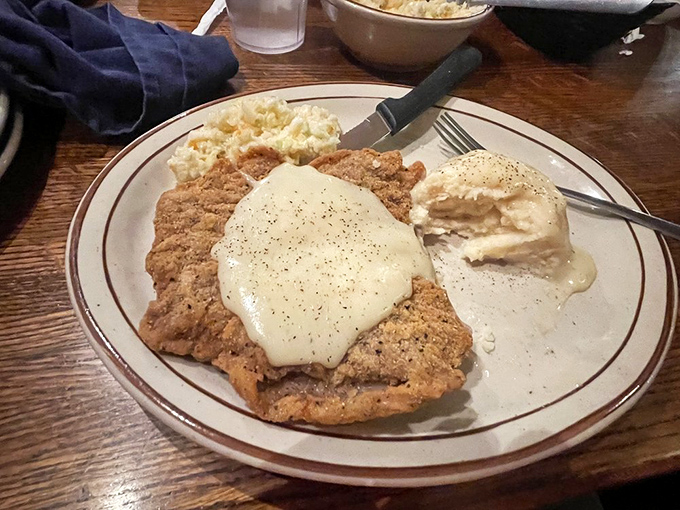 Country-fried steak smothered in peppery gravy that could unite the North and South. This plate doesn't just satisfy hunger&mdash;it creates food memories.