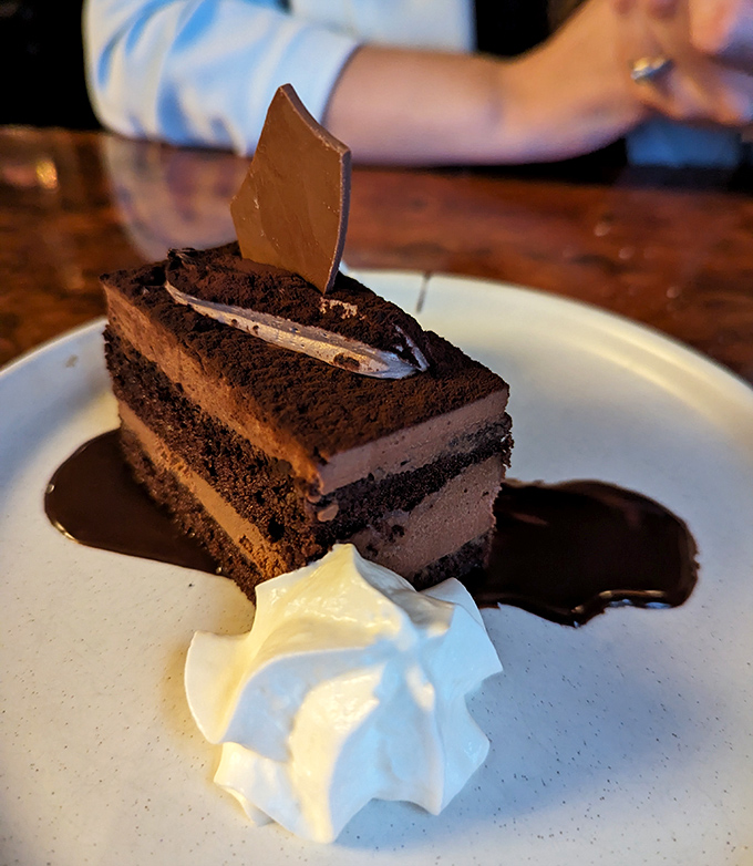 Chocolate cake that doesn't just satisfy your sweet tooth&mdash;it throws a party for it, complete with that dramatic chocolate shard on top.