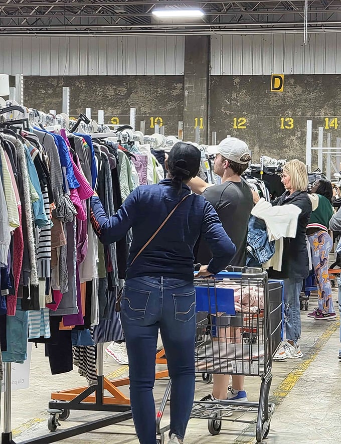 Fashion finds hang in organized chaos, where patient shoppers can unearth everything from everyday basics to "where did you get that?" statement pieces.