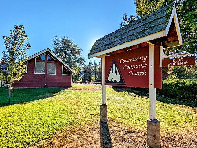 Churches in Twisp blend seamlessly into the landscape, their simple architecture reflecting the straightforward values of the community they serve.