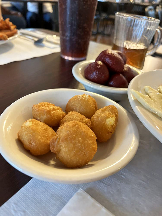 Golden orbs of happiness! These corn fritters achieve the perfect crispy-to-fluffy ratio that would make any state fair champion jealous.