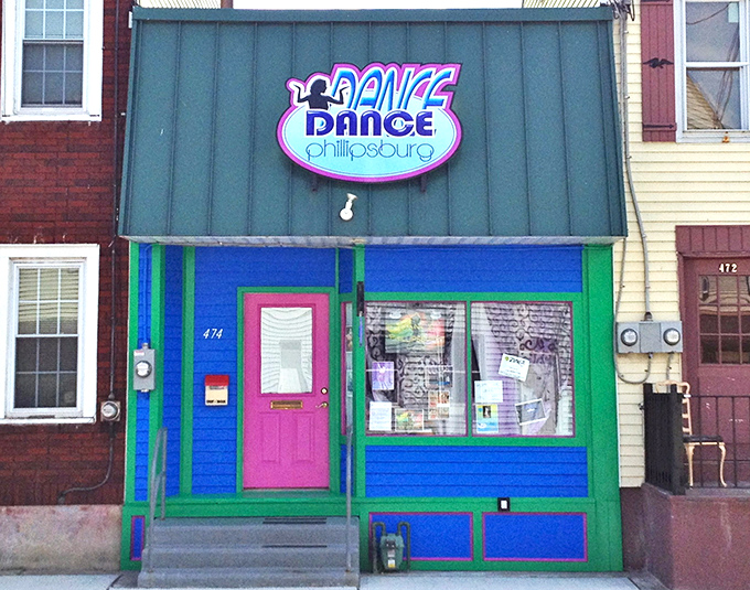Dance Phillipsburg brings vibrant color to the streetscape with its eye-catching storefront &ndash; proof that small-town arts don't need big-city budgets to make a statement.