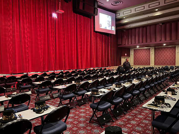Don's Celebrity Theatre awaits its audience, the empty seats soon to be filled with folks eager for entertainment without Vegas prices.