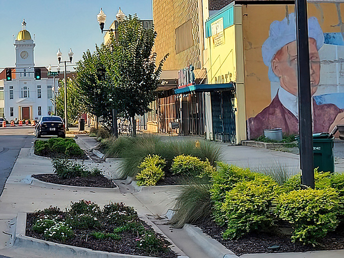 The iconic courthouse dome peeks through the cityscape like a gold-capped exclamation point saying, "Yes, history lives here!"
