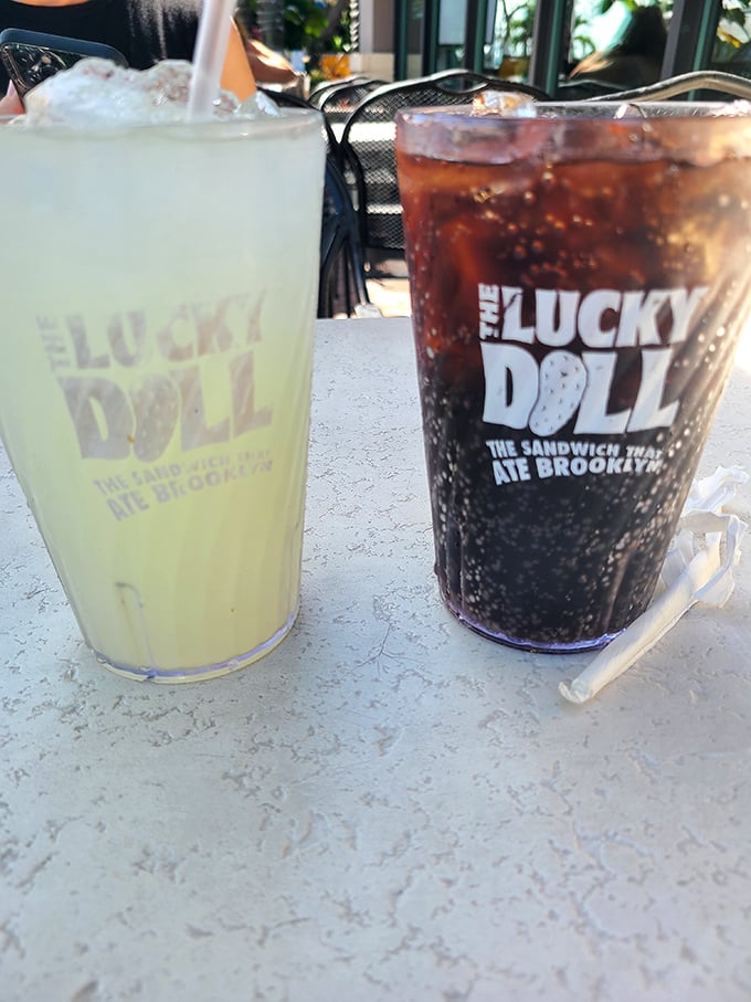 Refreshing beverages served in proper deli style, because even your drinks deserve to feel authentic here.