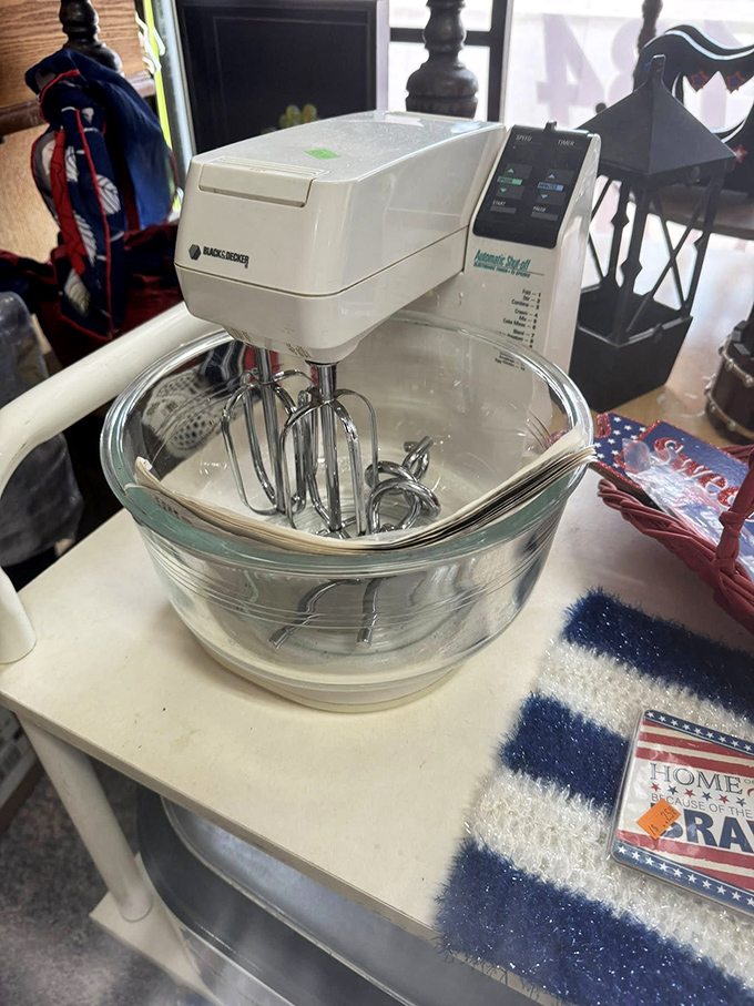Kitchen workhorses get a second chance. This Black & Decker mixer has many batches of cookies left in its future.