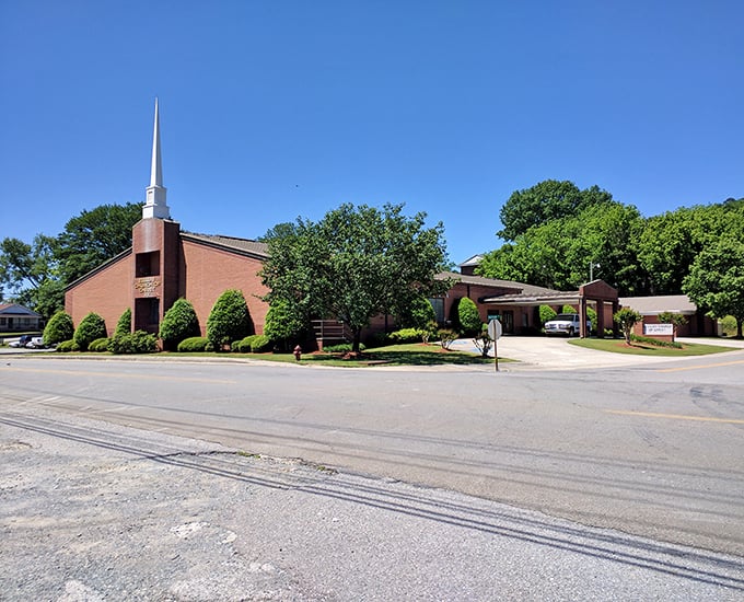 Community churches anchor small towns like this, serving as gathering places that outlast trends and stand through generations.