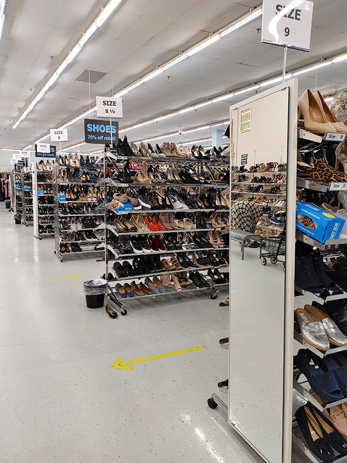 The shoe department&mdash;where footwear dreams come true without the nightmare price tags. From practical Minnesota winter boots to statement heels, treasures abound.