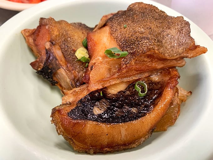 Fried butterfish collar glistens with a perfect crisp-tender balance &ndash; the kind of dish that makes you wonder why you've wasted time on other foods.