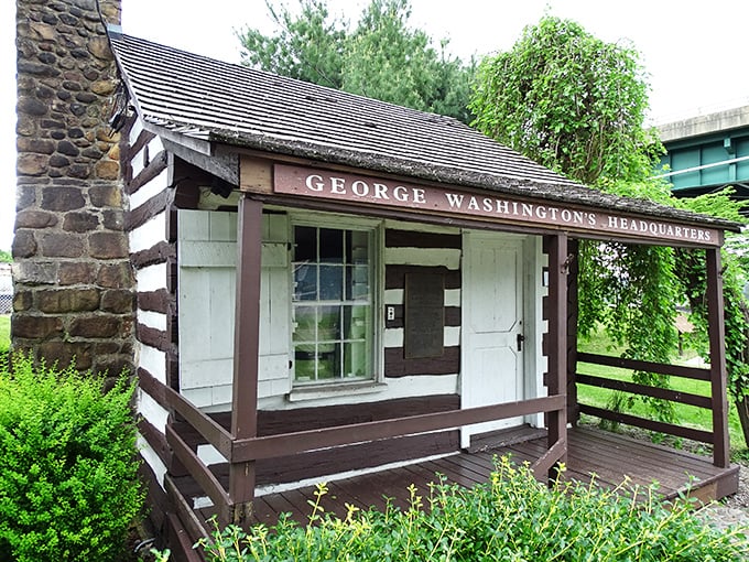 George Washington slept here! This humble log cabin reminds us that even founding fathers appreciated Appalachian real estate opportunities.