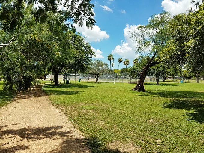 Las Palmas Park offers that quintessential South Texas landscape &ndash; where palm trees provide patches of shade perfect for escaping the legendary Valley heat.
