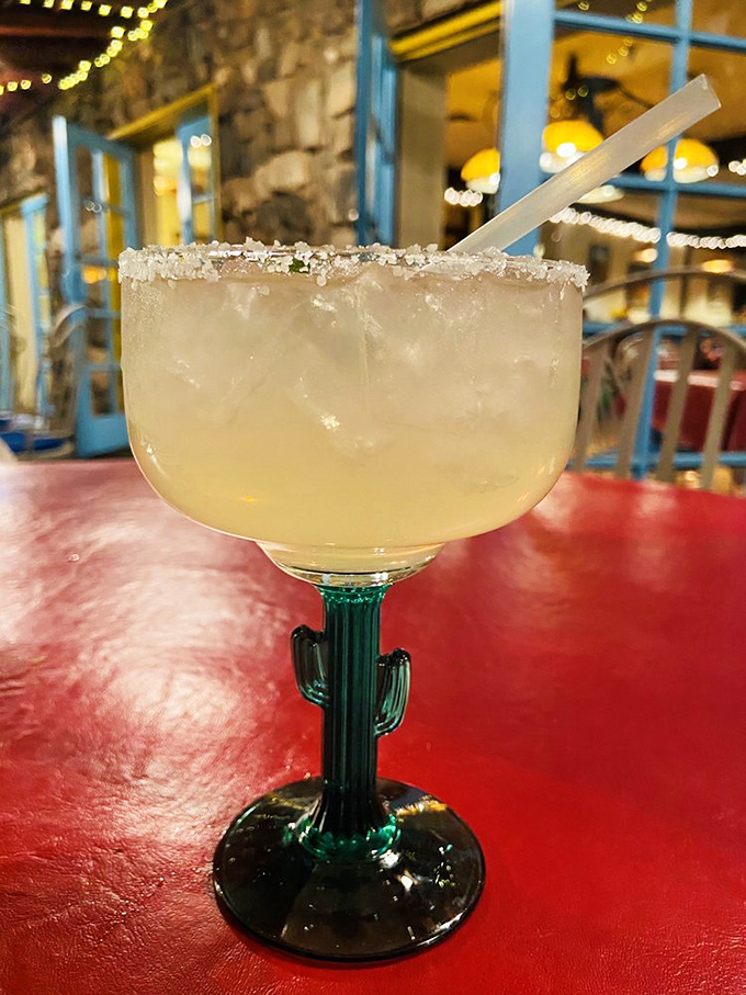 Not just any margarita&mdash;this salt-rimmed masterpiece in its cactus-stemmed glass is liquid sunshine with a tequila kick.