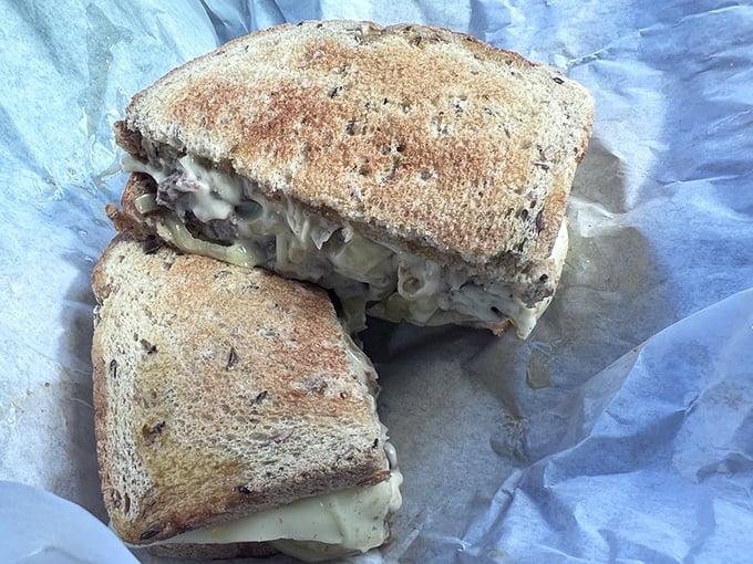 Toasted to perfection, oozing with melted goodness. This grilled cheese sandwich makes your childhood favorite look like amateur hour.