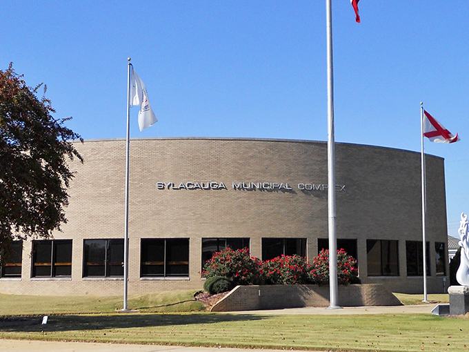 The Sylacauga Municipal Complex stands proudly, a civic hub where government operates at a scale that still feels human and accessible.