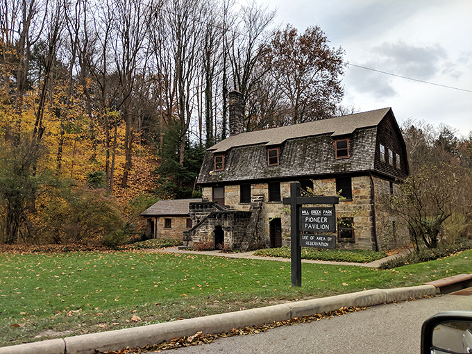 The Pioneer Pavilion stands as a rustic reminder that Youngstown's park system rivals cities triple its size.