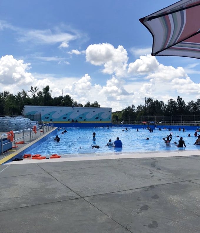 Louisiana's answer to beach vacations: a wave pool where you can cool off without finding sand in mysterious places for days afterward.