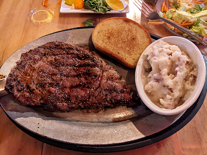 This ribeye isn't just dinner&mdash;it's a monument to carnivorous pleasure that would make even the most dedicated vegetarian question their life choices.