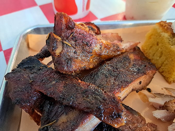 Ribs with bark this beautiful deserve their own museum exhibit, preferably one you can eat your way through.