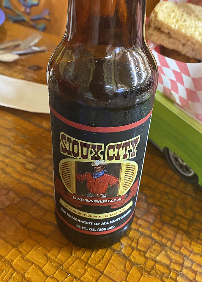 Sioux City Sarsaparilla&mdash;because sometimes a meal this authentic demands a drink with equally impressive credentials. The cowboy champagne of root beers.