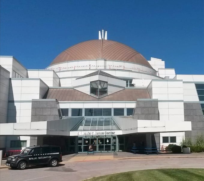 The Saint Louis Science Center's distinctive copper dome houses cosmic wonders and interactive exhibits that make physics fun even for the "I hated science class" crowd.