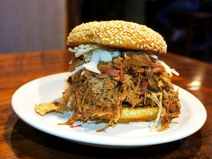 This sandwich doesn't just feed you – it makes you question every other sandwich you've ever committed to memory.