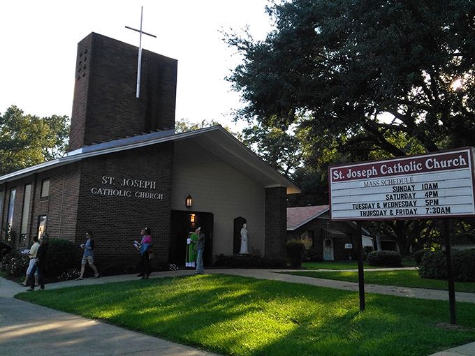 St. Joseph Catholic Church welcomes worshippers with modern lines and traditional faith &ndash; a spiritual gathering place where community bonds are strengthened weekly.