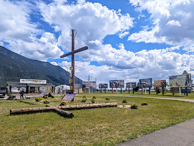 Ten Commandment Park offers spiritual reflection with a distinctly Montana aesthetic &ndash; faith meets big sky country.