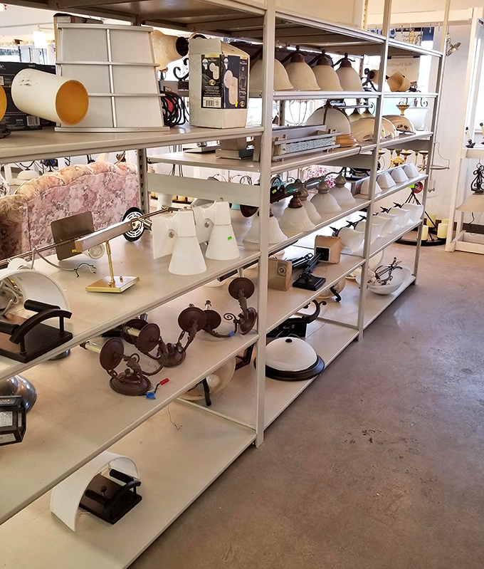 Lighting fixtures galore! Like a dating service for lamps and ceilings, there's a perfect match waiting to brighten every corner.