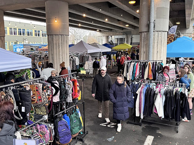 Cat-themed tote bags that practically meow for attention, perfect for carrying home all the other treasures you "absolutely needed" today.
