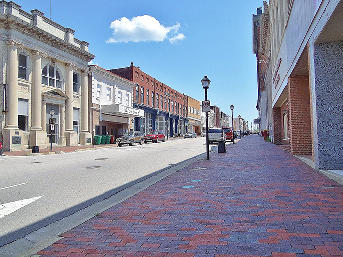 Sycamore Street's colorful storefronts offer a masterclass in historic preservation with a side of modern entrepreneurship. That brick sidewalk has supported dreamers for centuries.