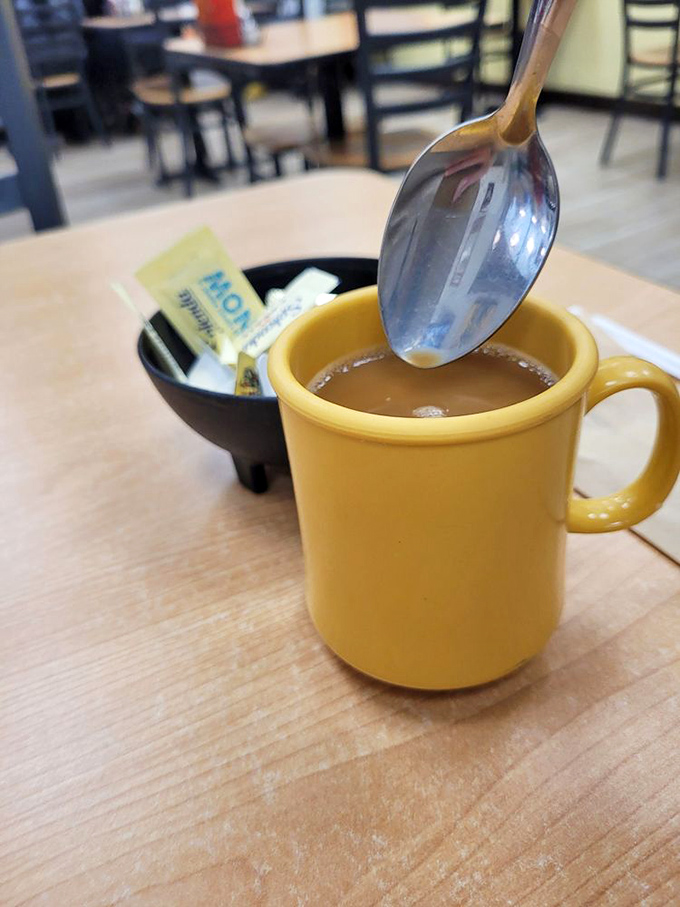 A simple mug of coffee becomes a morning ritual worth savoring, especially when there's Southern comfort food on the horizon.