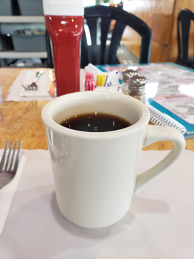 That iconic white diner mug&mdash;holding what might be the eighth wonder of the world: bottomless diner coffee.