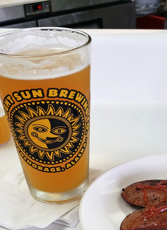 Local brews and sausage&mdash;a match made in northern heaven. Midnight Sun Brewing's golden elixir pairs perfectly with whatever's on your plate.
