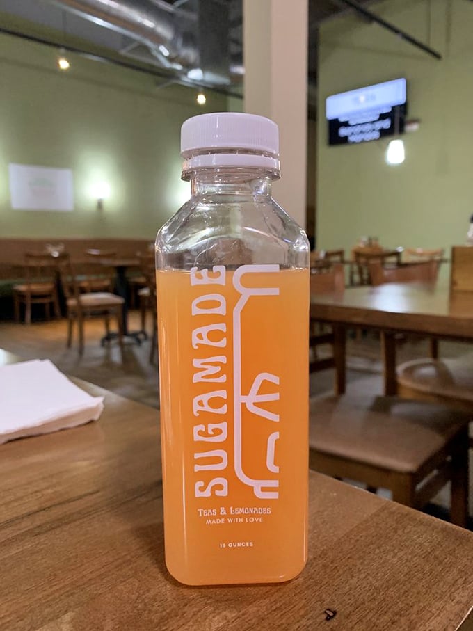 Their house-made tea comes bottled like liquid sunshine. "Made with love" isn't just marketing speak when you can taste the care in every sip.