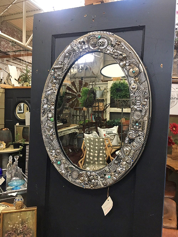 Mirror, mirror, on the wall &ndash; who's the most creative of them all? This bejeweled masterpiece turns reflection into an art form.