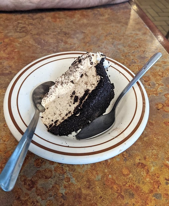 Life advice: Never skip dessert, especially when it's a slice of Oreo cream pie that makes you question why you ever wasted time on other sweets.