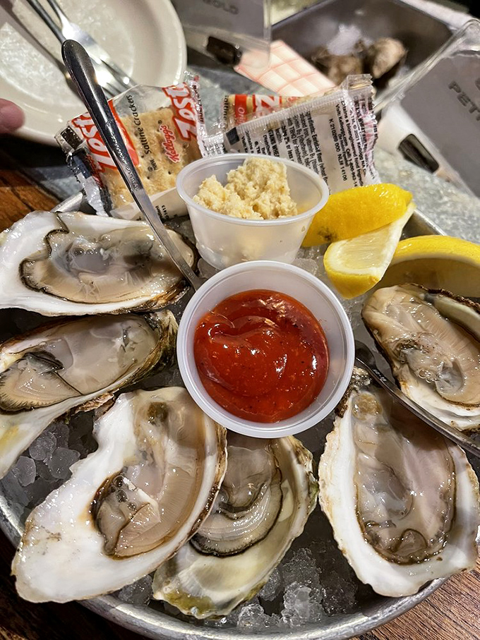 Fresh oysters on the half shell &ndash; nature's perfect appetizer, requiring nothing more than a squeeze of lemon and a sense of adventure.
