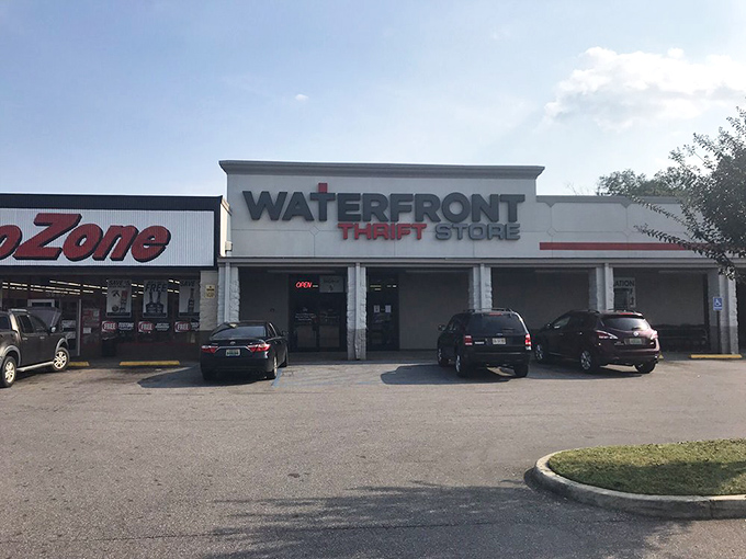 The parking lot&mdash;first battlefield in the war for wonderful finds. Veterans know to arrive early for prime positioning.