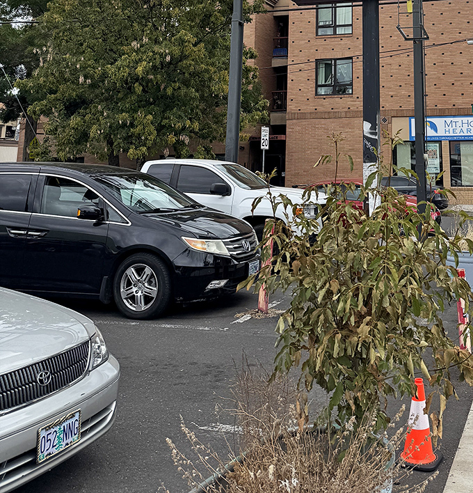 Even the parking area feels quintessentially Portland&mdash;practical, unassuming, and ready for the parade of treasure-laden shoppers heading home.