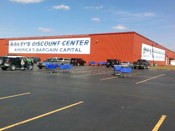 The parking lot tells the first chapter of the Bailey's story &ndash; a democratic mix of vehicles because bargain hunting transcends economic brackets.