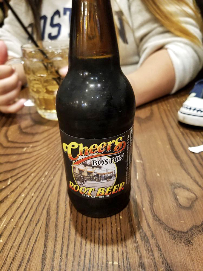 The star of our story: Cheers root beer in its natural habitat, ready to deliver that perfect balance of creamy sweetness in liquid form.