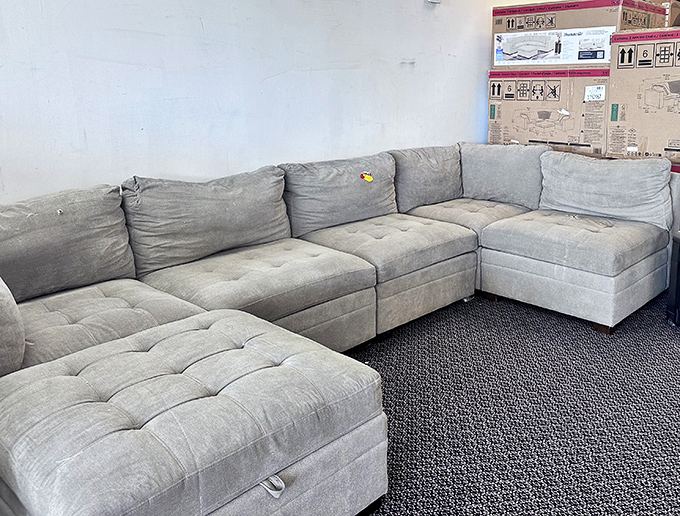 This plush sectional sofa could anchor your living room without anchoring your bank account to the floor.