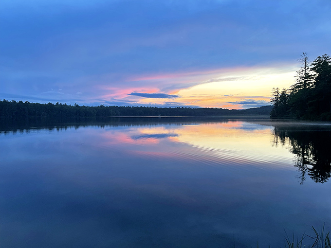 Sunset at Greenfield paints the sky in pastels that would make Bob Ross reach for his palette. Nature's nightly masterpiece.