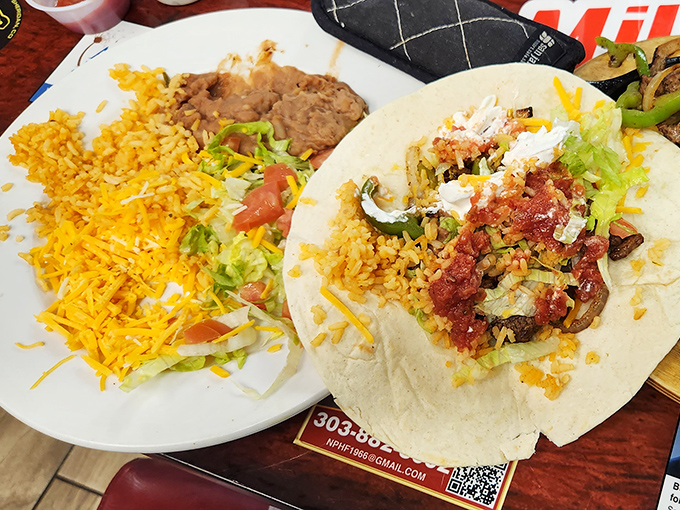 This isn't just a taco—it's a handheld festival of flavors where every bite tells you authenticity doesn't need a passport.